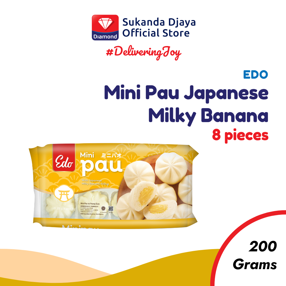 Jual Edo Mini Pau Japanese Milky Banana 200 Gr | Shopee Indonesia