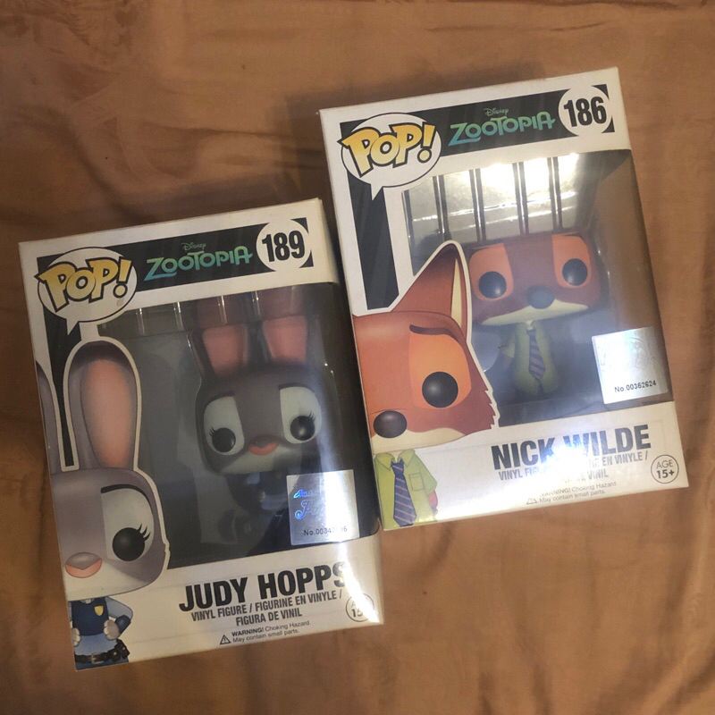 Jual Funko Pop Original Zootopia Nick Judy Figure Figurine Koleksi ...