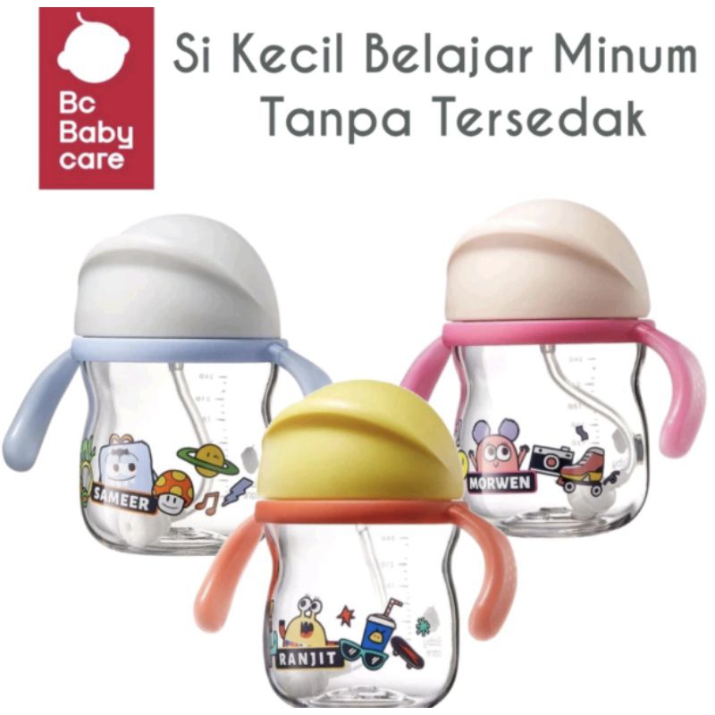 Jual Sakumini/BabyCare Straw Cup 240ml Tritan/Baby care Botol Minum Sedotan Anak 240ml | Shopee ...