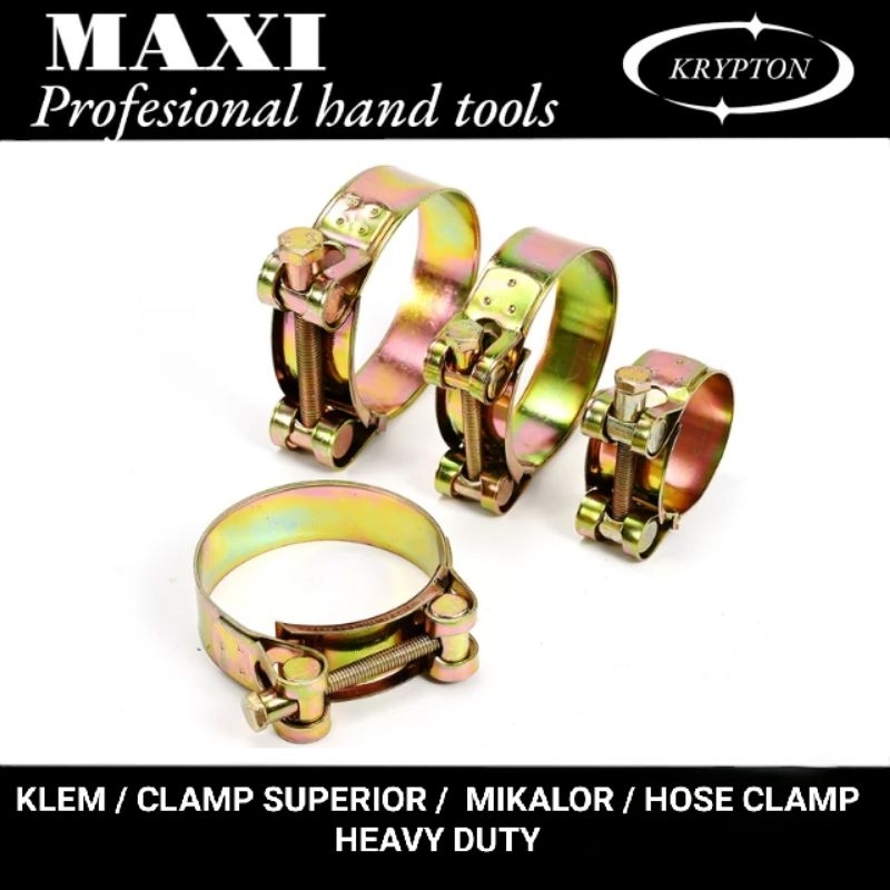 Jual Maxi clamp / klem superior / mikalor / hose clamp heavy duty | Shopee Indonesia