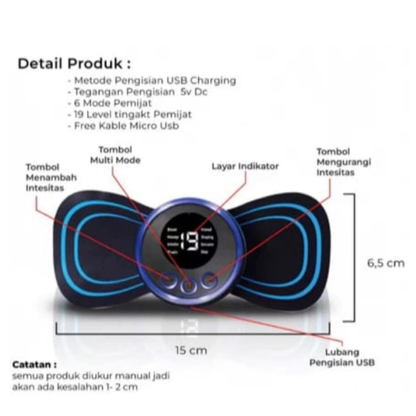 Jual ALAT PIJAT ELEKTRIK PEMIJAT LEHER MINI SUPER MURAH / ALAT PIJAT ...
