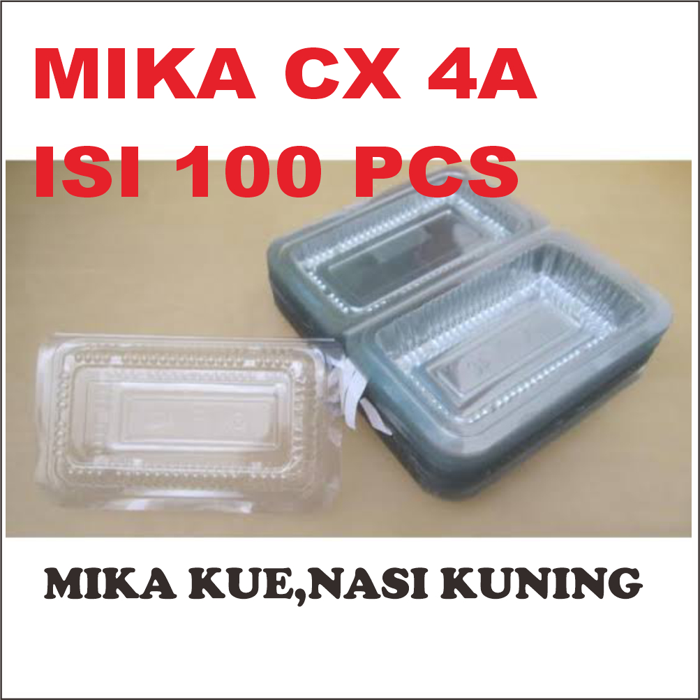 Jual MIKA PLASTIK KUE UKURAN CX 4A MIKA NASI KUNING ISI 100 PCS ...