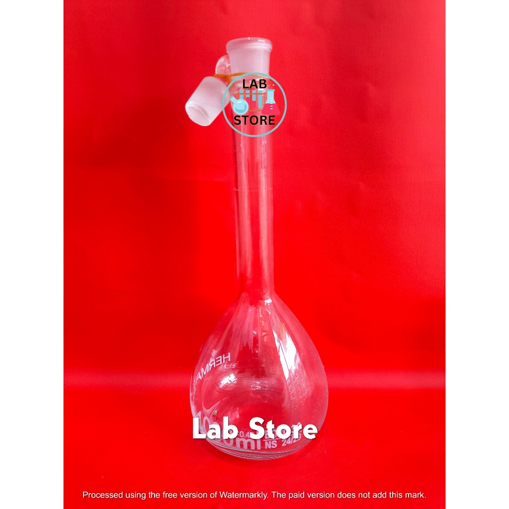 Jual Labu ukur 1000ml Herma / Volumetric Flask 1000ml Herma / Labu ukur Glass Stopper | Shopee ...