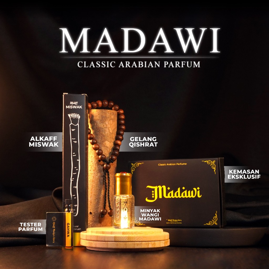 Jual [MADAWI] - MINYAK WANGI MADAWI - GRATIS GELANG KAYU & ALKAFF ...