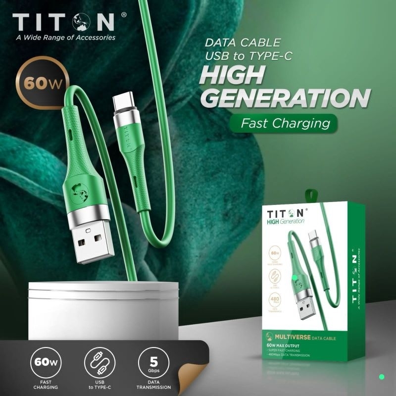 Jual kabel titon 60w type c ORIGINAL kabel charger type c kabel cas ...