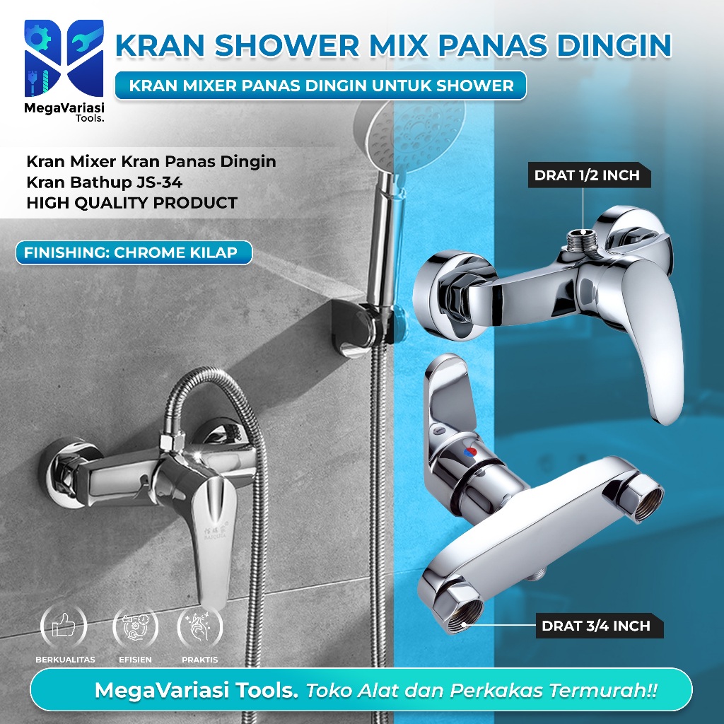 Jual Kran Shower Panas Dingin Komplit Kran Bathub Panas Dingin Kran ...