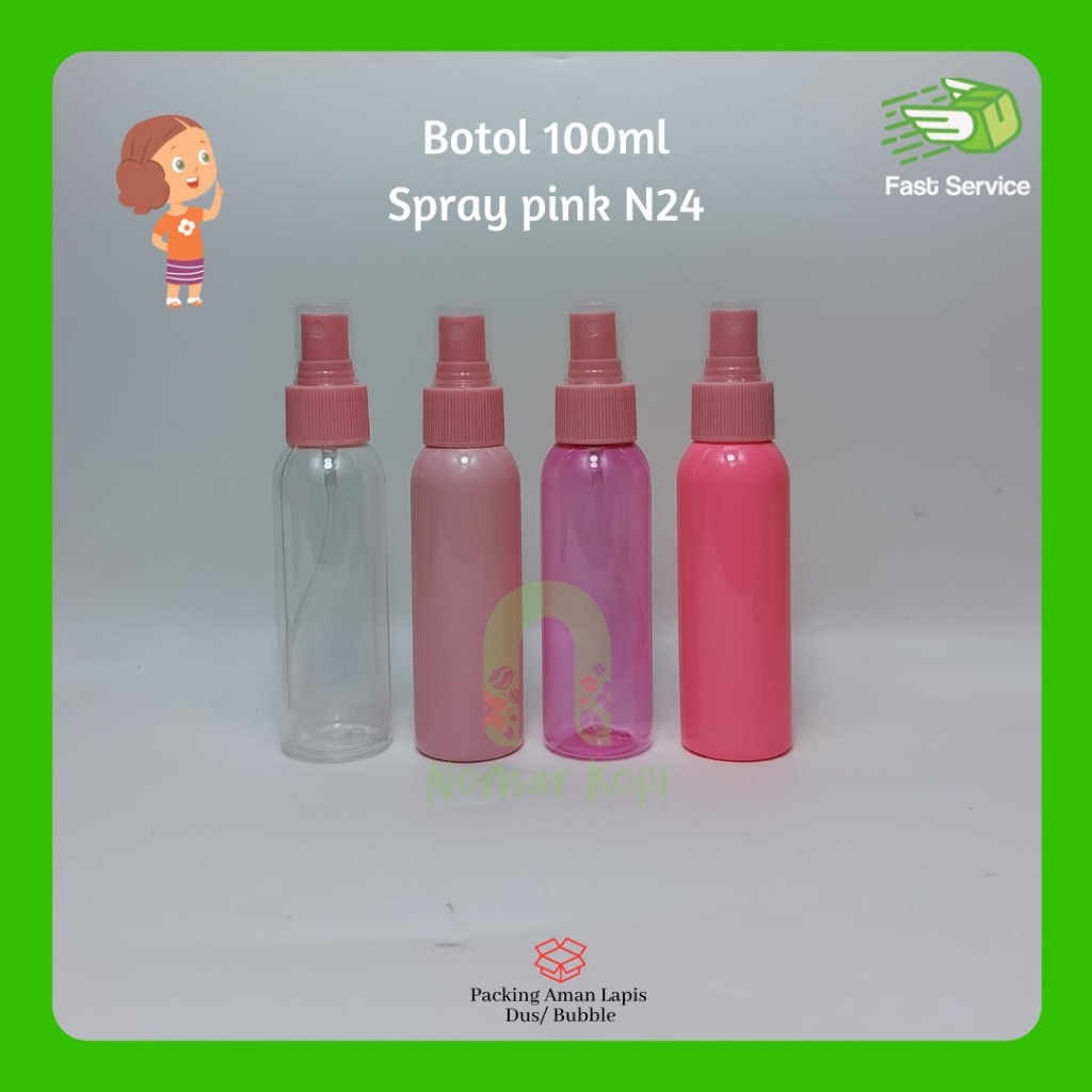 Jual Botol 100ml Warna Spray Pink N24 Botol Parfum | Shopee Indonesia