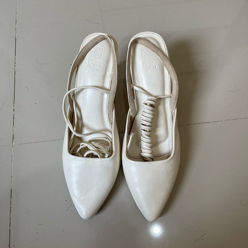 Jual Heels Putih New | Shopee Indonesia