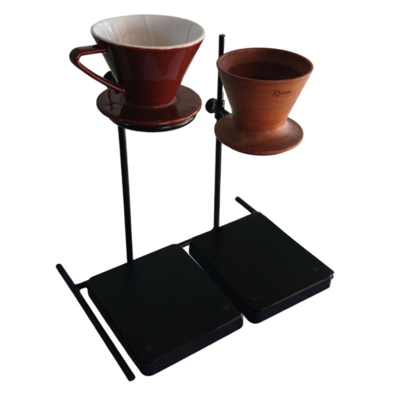 Jual Double Coffee Stand Dripper Pour Over V60 2in1 Adjustable | Shopee ...
