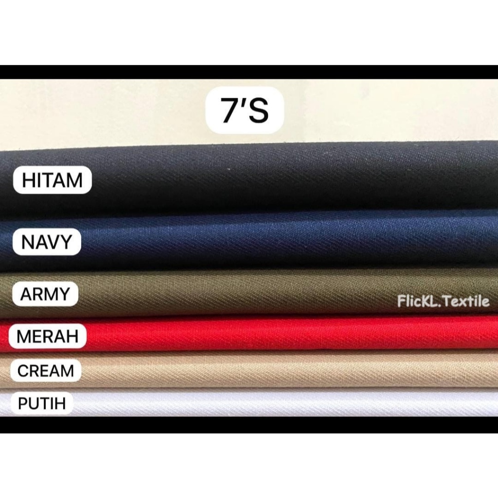 Jual Bahan Kain Twill 7s Rapel Twill Rafel Kain Raffel Rafell Katun ...
