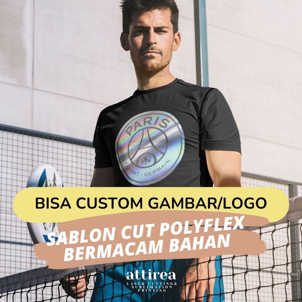 Jual Kaos Pria/Wanita Custom Satuan Sablon Polyflex Gambar/Logo Cutting ...