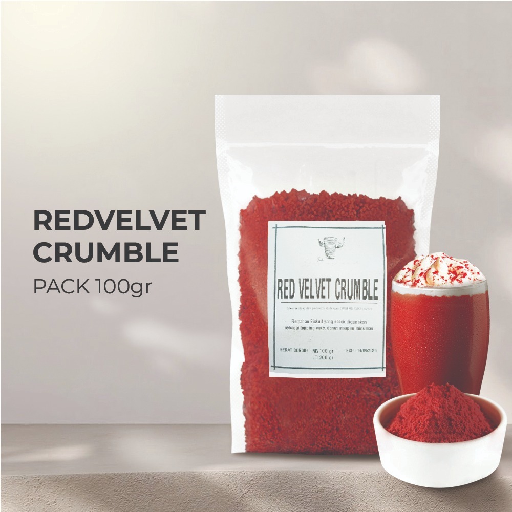 Jual Topping Red Velvet Crumble 100 gr | Shopee Indonesia