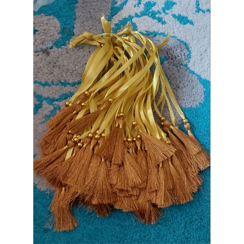 Jual pita pembatas yasin tasel yasin rumbai yasin saten | Shopee Indonesia