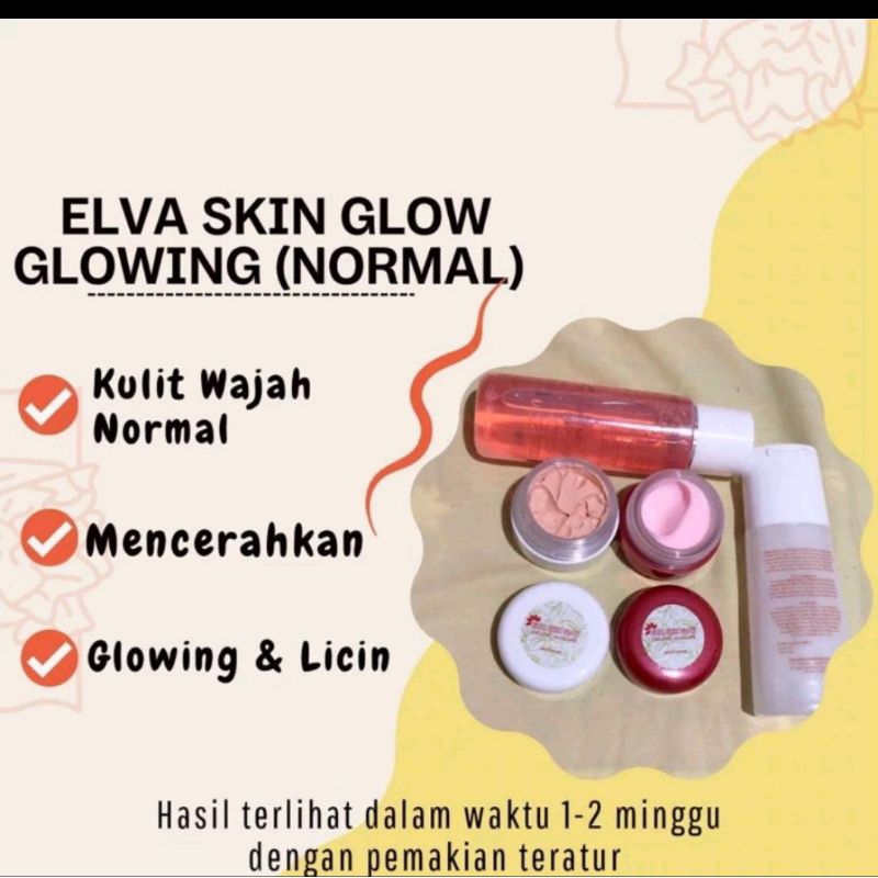 Jual ELVA SKIN GLOW GLOWING (normal) | Shopee Indonesia