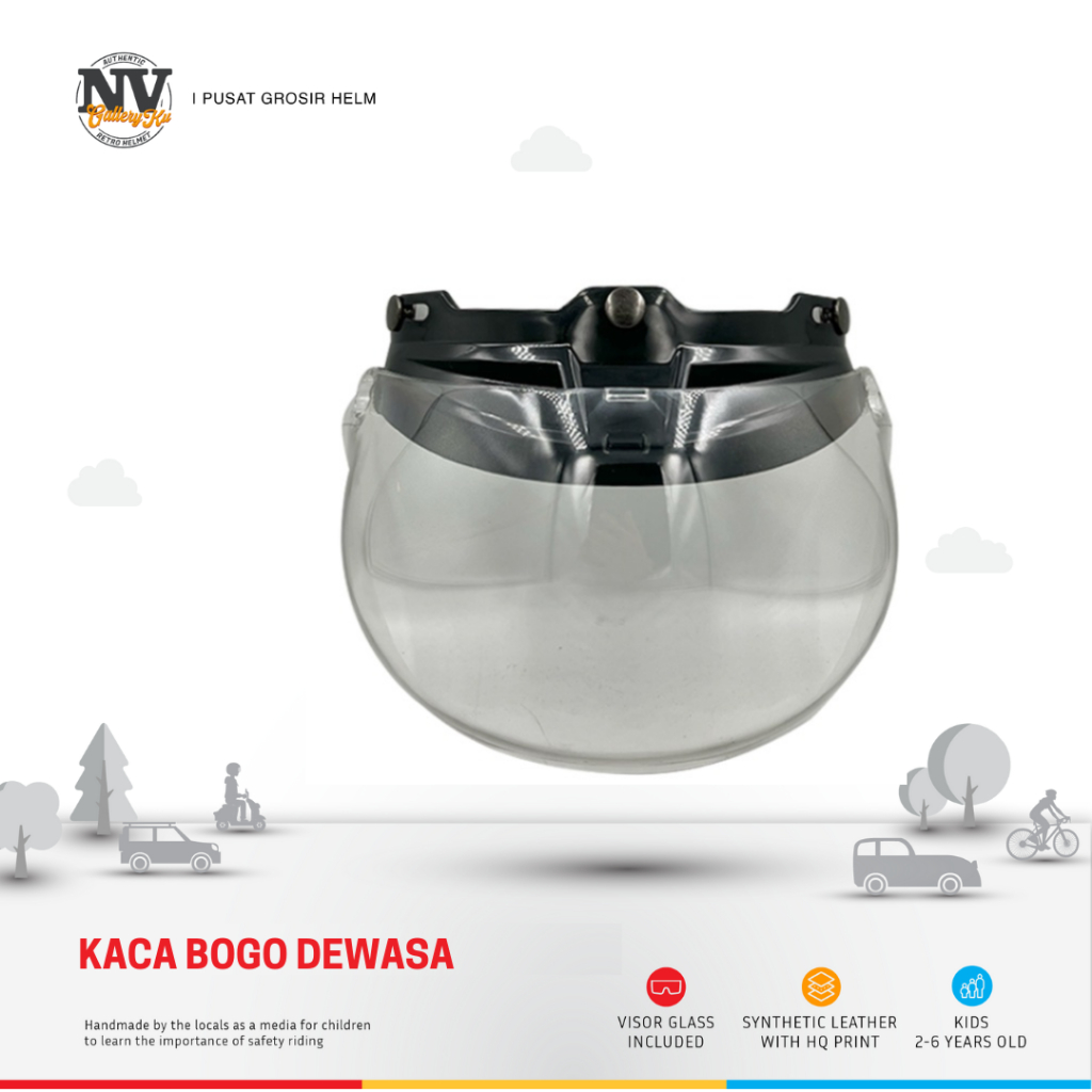Jual VISOR KACA HELM BOGO DEWASA CEMBUNG | Shopee Indonesia