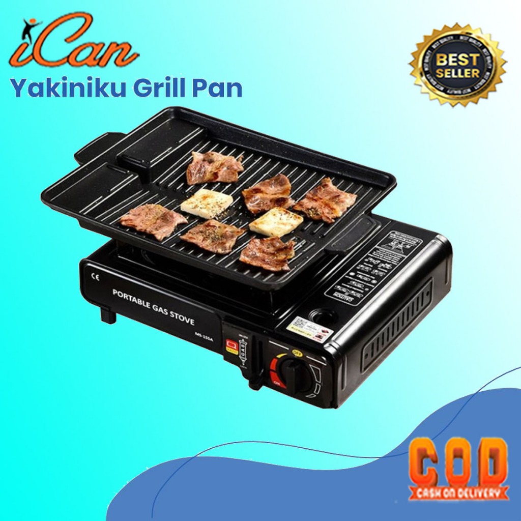 Jual Alat Pemanggang BBQ Grill Pan Yakiniku Grill Pan BBQ Non-stick ...