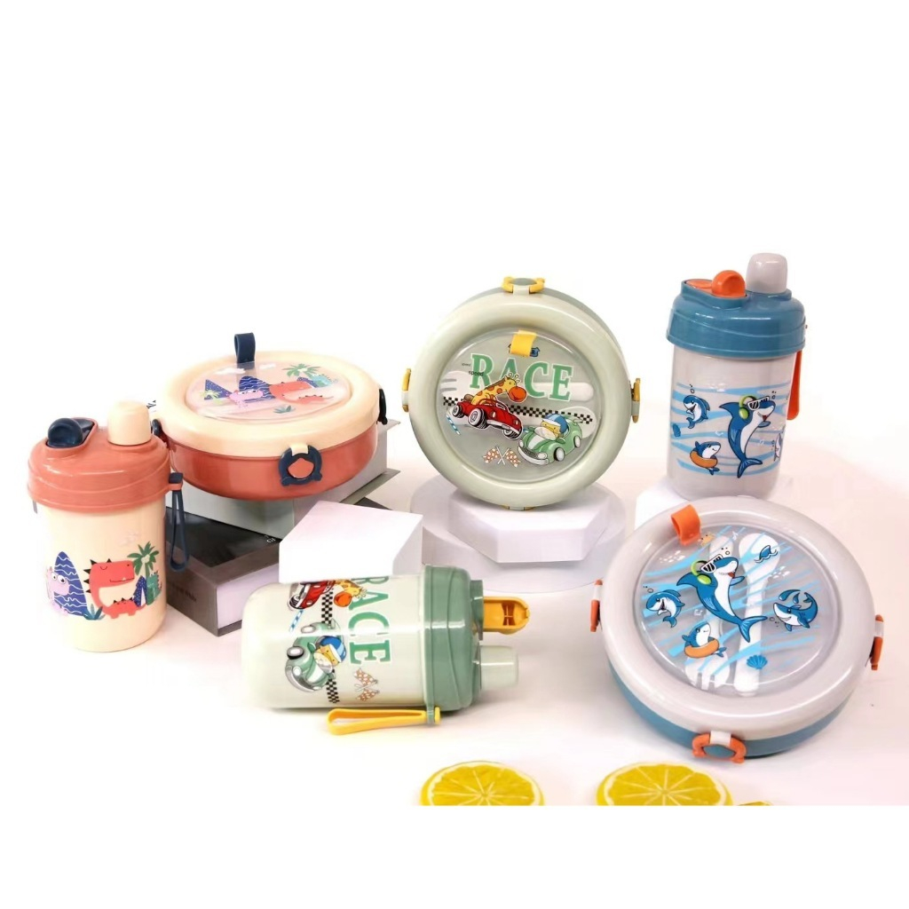 Jual Set Tempat Makan + Botol Minum / Set Tempat Makan Anak Murah Karakter /218 | Shopee Indonesia