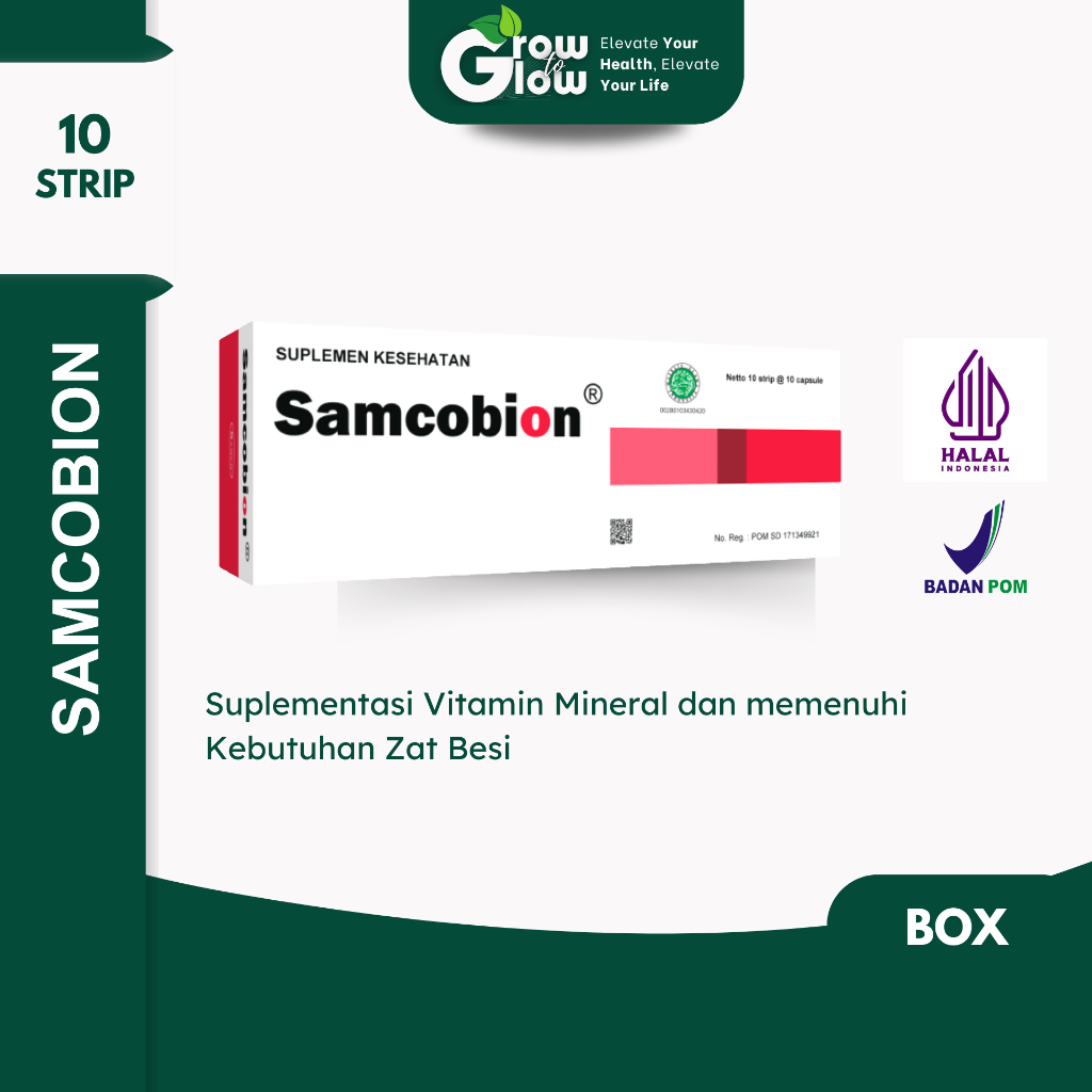 Jual Samcobion Box isi 100 Kapsul / Suplementasi Vitamin Mineral dan ...