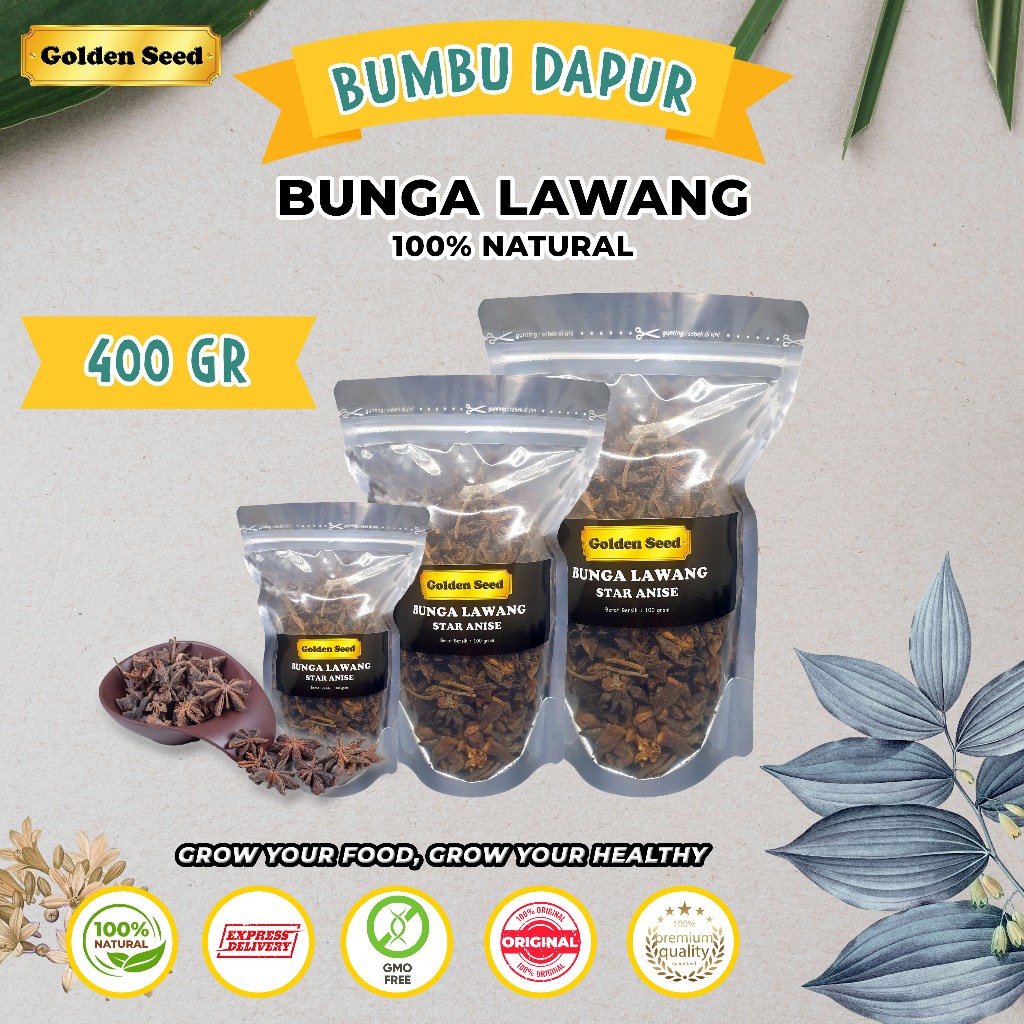 Jual BUNGA LAWANG / PEKAK 400 GRAM PREMIUM - STAR ANISE 400 GR | Shopee ...