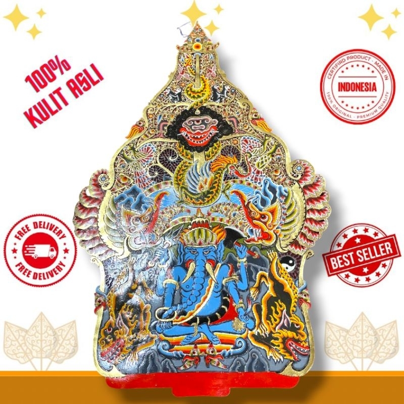 Jual Wayang Kulit sapi GUNUNGAN GANESHA ALUSAN -+ 80 cm Standar Dalang ...