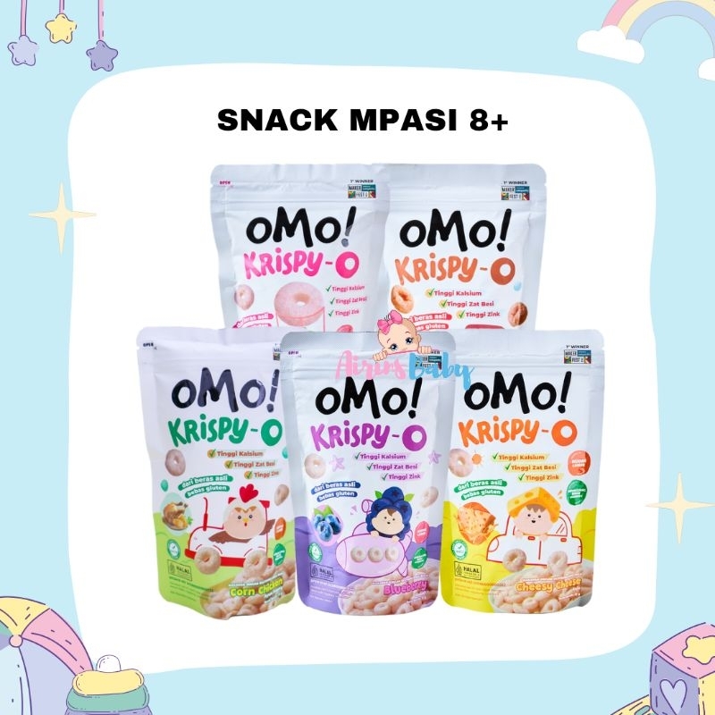 Jual OMO KRISPY-O 15GR PUFF BAYI SNACK MPASI PUFF MPASI CEMILAN MPASI ...