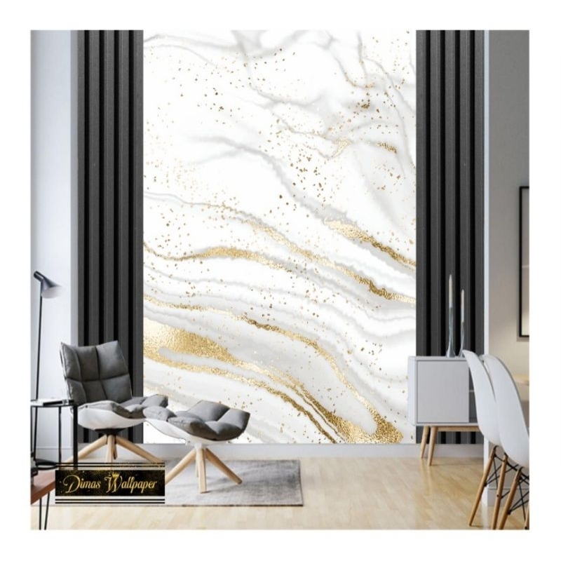Jual Wallpaper Custom 3D Motif Marble Gold | Shopee Indonesia
