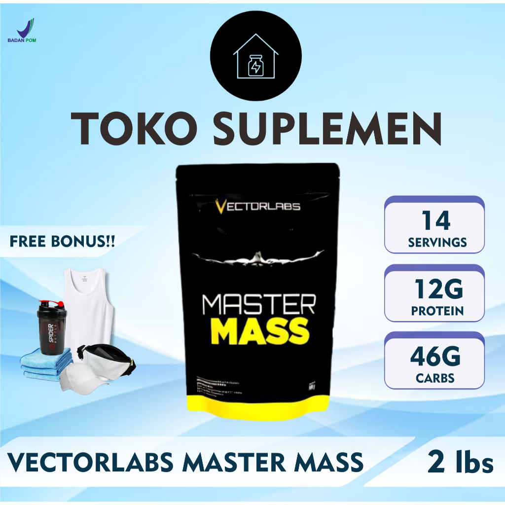 Jual VECTORLABS MASTER MASS 2LBS - WEIGHT GAINER 2 LBS | Shopee Indonesia