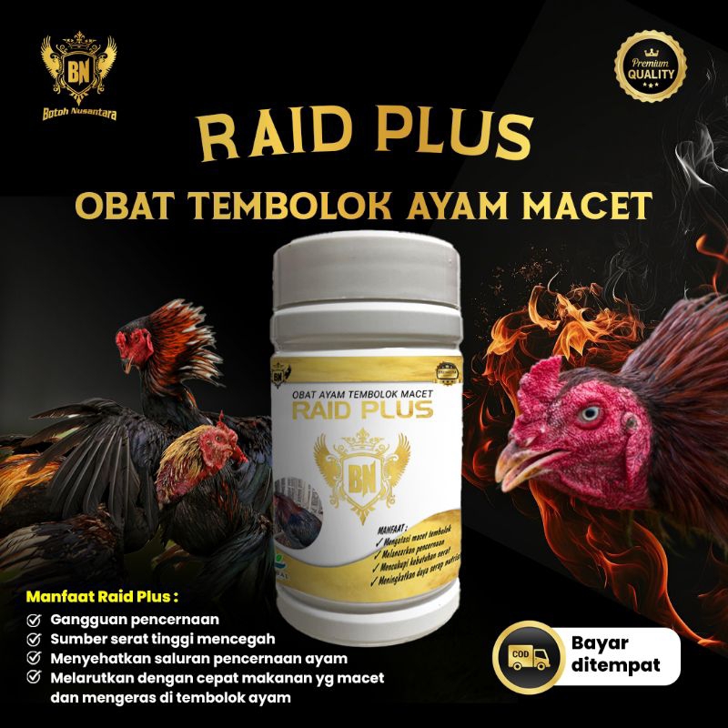 Jual Obat Tembolok Ayam Macet RAID PLUS Agar Pencernaan Ayam Lancar ...