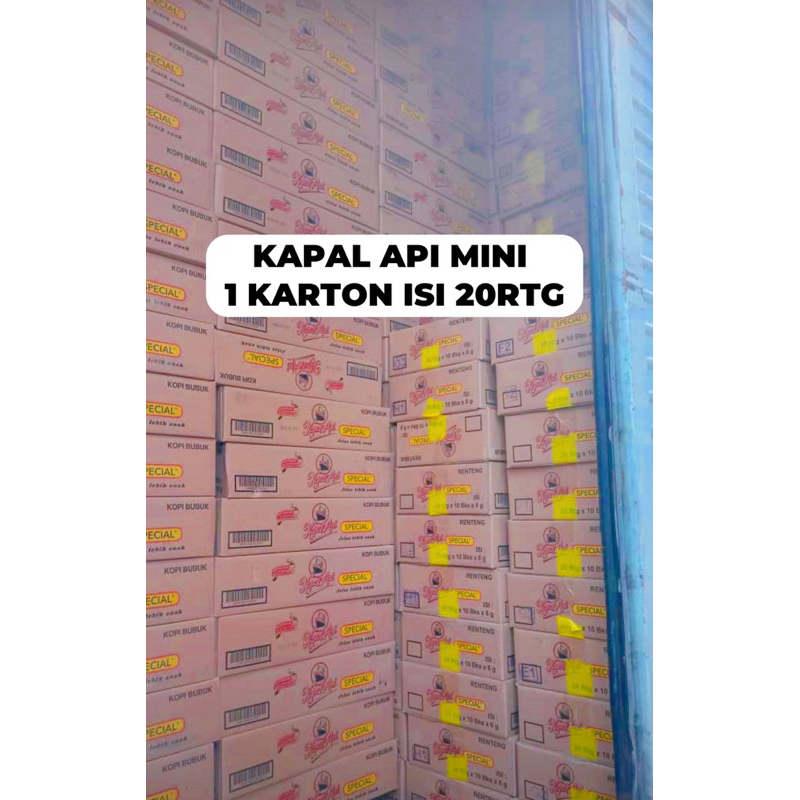 Jual ( Karton ) Kapal Api Spesial mini 20renteng x 10 sachet | Shopee ...