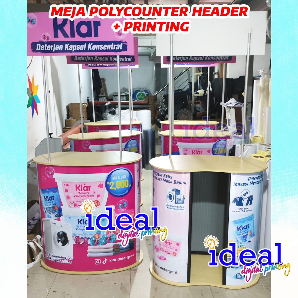 Jual Meja Polycounter meja pameran portable bongkar pasang meja ...