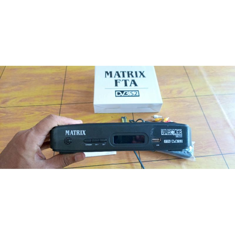 Jual RECEIVER PARABOLA MATRIX BURGER S2 HD (chipset GX6605S) | Shopee ...
