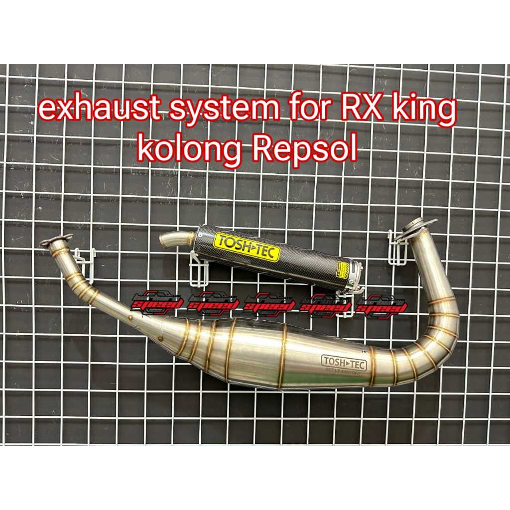 Jual knalpot Rx King Kolong Pdk Repsol Full Stainless RACING EXHAUST ...