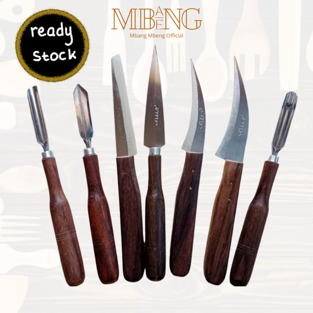 Jual pisau garnish set 7 / pisau ukir buah dan sayur / pisau hias ...