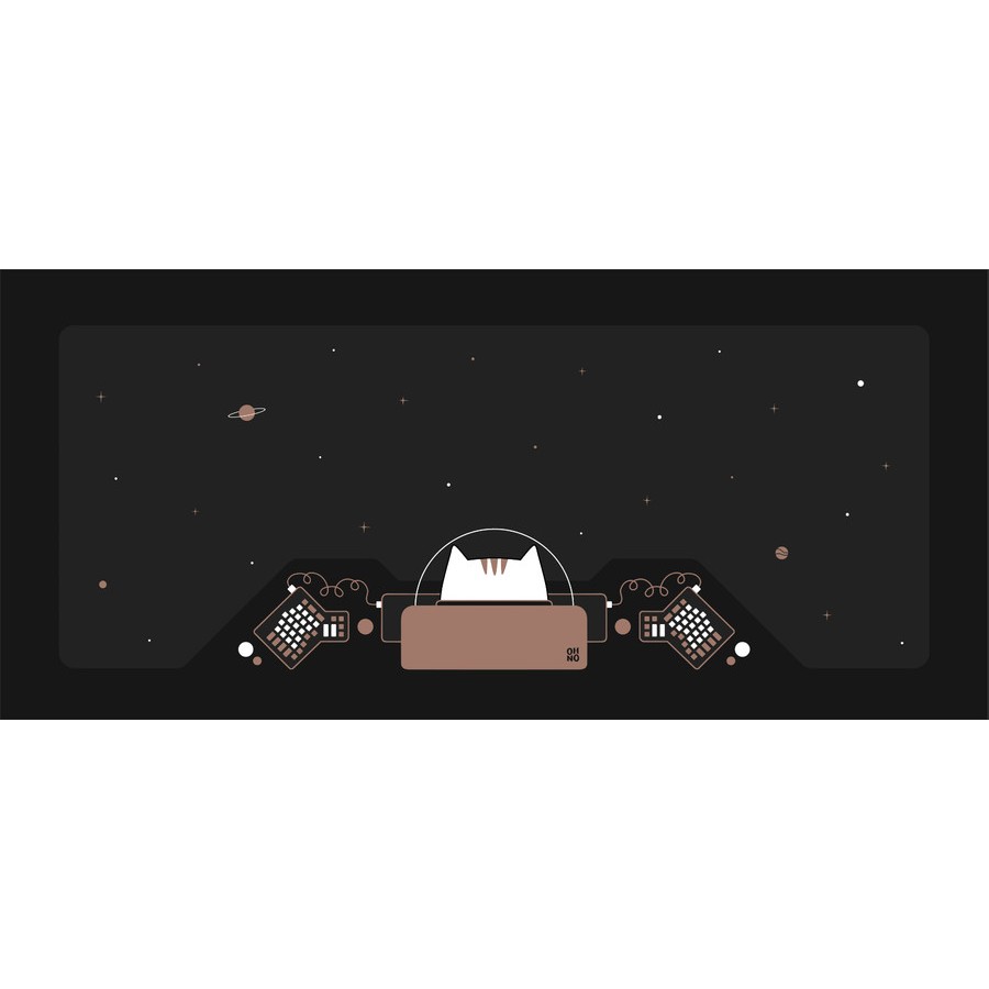 Jual Astroneko Custom Cafe CW | Infinikey Cafe GMK Coffee Brown Deskmat ...