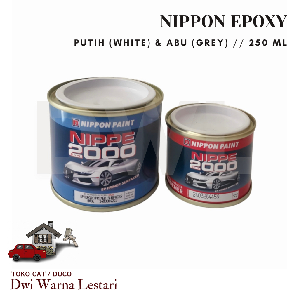 Jual Nippe 2000 Epoxy Primer Surfacer 250 ml (Putih dan Abu) // NIPPON ...