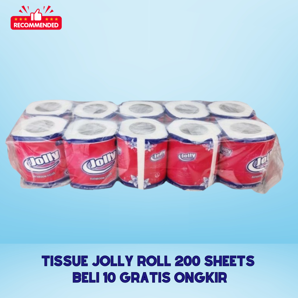 Jual Tissue Jolly Roll 200 sheets isi 10 Pack | Shopee Indonesia