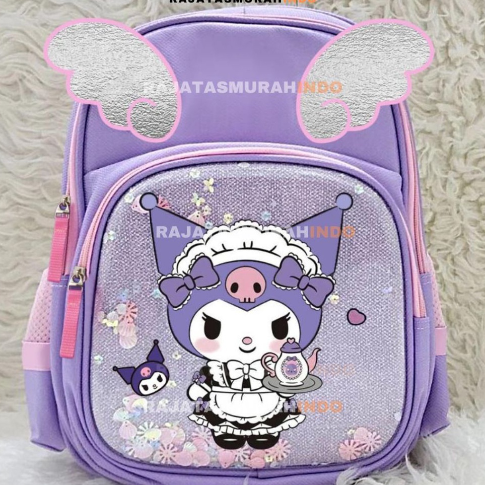 Jual RTM Tas Kuromi Angel Wings Tas Melody Tas ransel anak Tas ransel ...