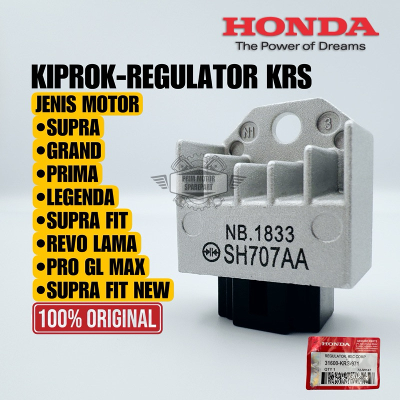 Jual ORIGINAL 100% KIPROK REGULATOR KRS GRAND, SUPRA, LEGENDA, PRIMA ...