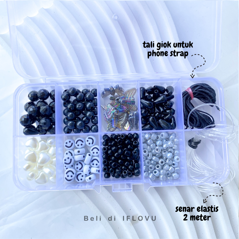 Jual Beads Kit Manik Manik Gelang Lengkap + Tali Hp + Tali Senar ...