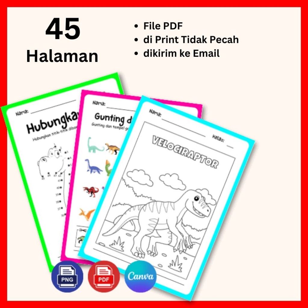 Jual Printable Worksheet Anak 2-7 Tahun PAUD sampai SD - Modul 12 Seri ...