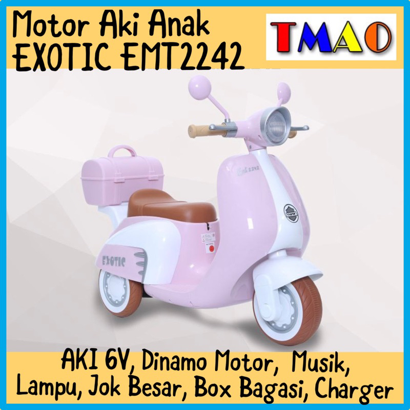 Jual MOTOR AKI SCOOPY EXOTIC EMT2242 EMT-2242 Kendaraan Mainan Anak ...