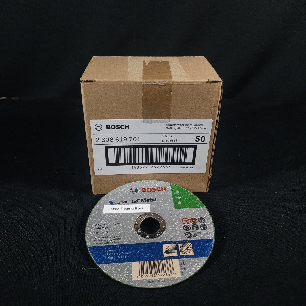 Jual BOSCH Mata Gerinda Potong Besi Standard Metal Cutting Disc 4 Inci 1 PC | Shopee Indonesia