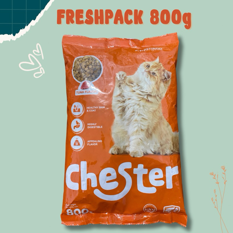 Jual FRESHPACK Makanan Kucing Premium Chester cat Tuna Flavour 800G ...