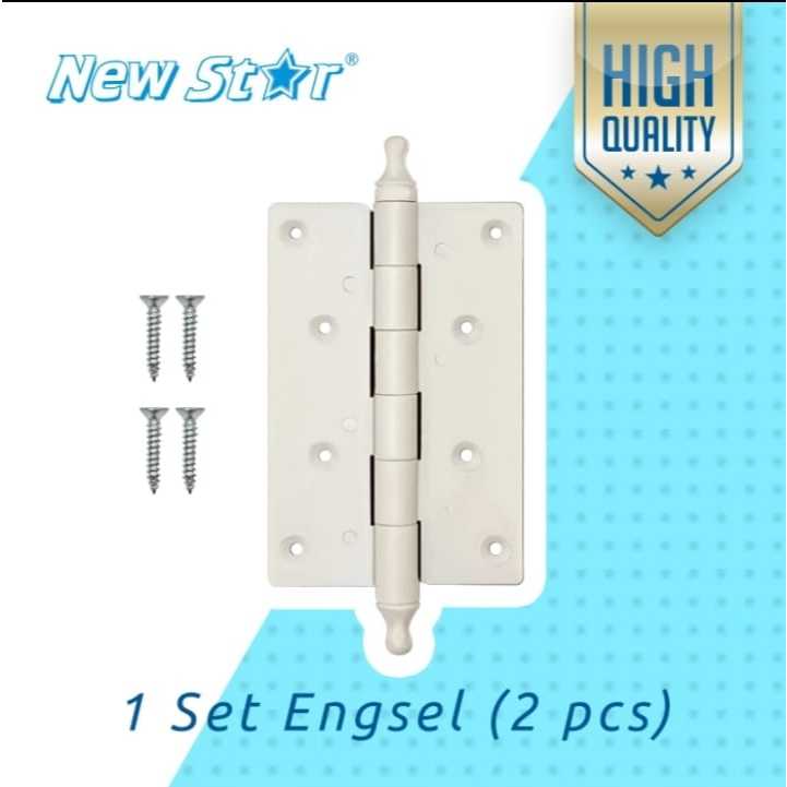 Jual 1 Set Engsel Pintu PVC TEBAL+Tarikan Slot Bulat. Kunci Pintu WC ...