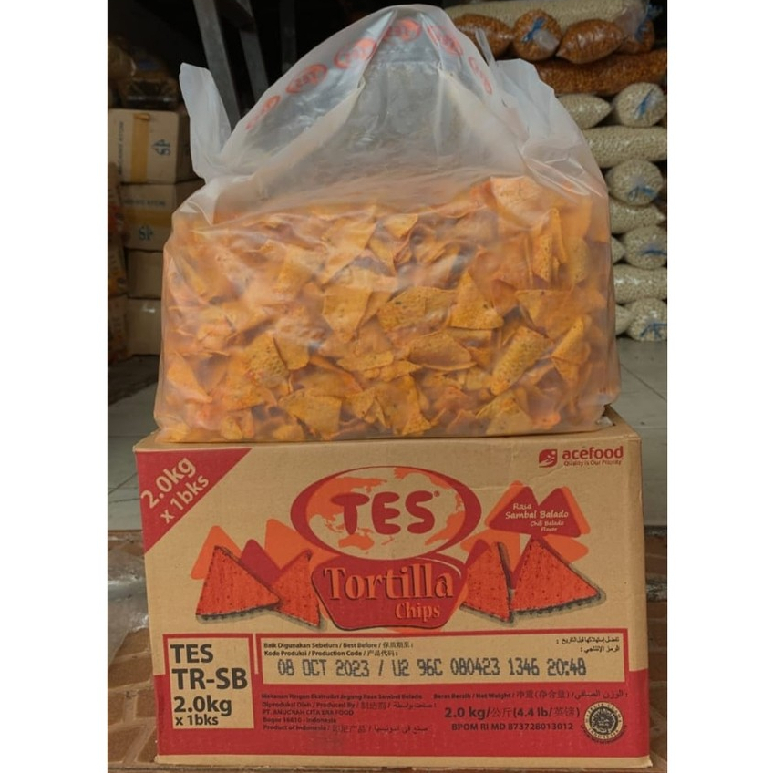 Jual keripik jagung tortilla 250gr - snack kiloan tortilla balado dan ...