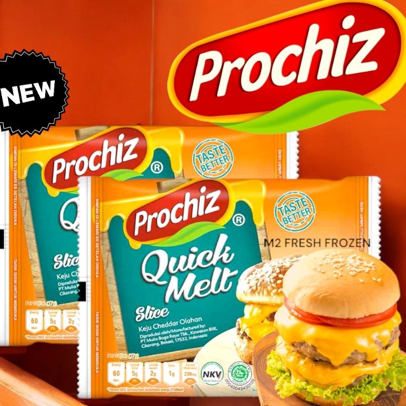 Jual Prochiz Quick Melt Slice Keju | ISI 5 Lembar 85 Gram | Shopee ...