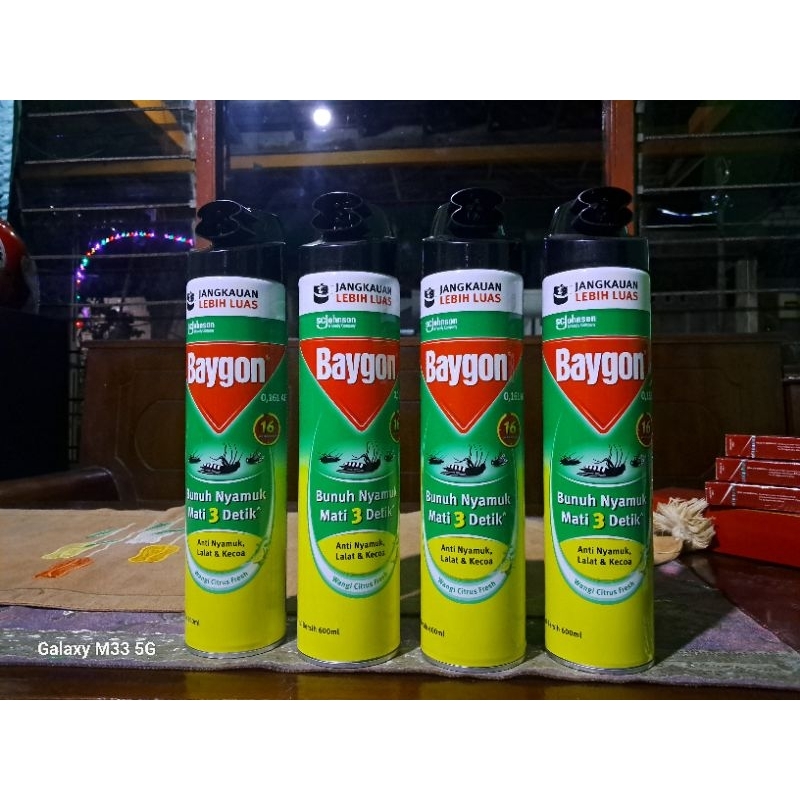 Jual Baygon Aerosol Obat Pembasmi Nyamuk Citrus Fresh 600 ml | Shopee ...