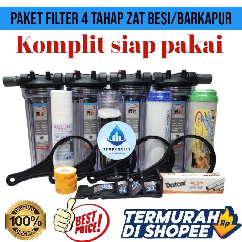 Jual PAKET FILTER AIR 4 TAHAP / FILTER AIR AIR SUMUR ATAU PDAM ...