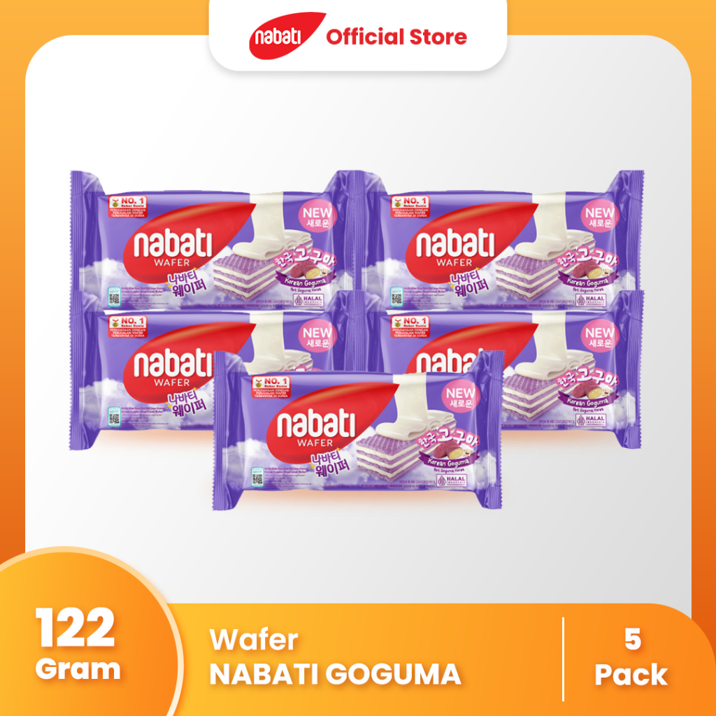 Jual [Bundle Pack Isi 5] Nabati Wafer Goguma 122g | Shopee Indonesia