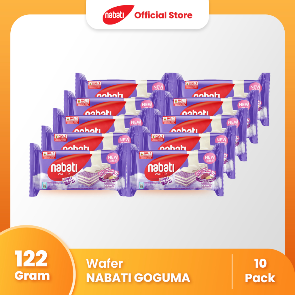 Jual [Bundle Pack Isi 10] Nabati Wafer Goguma 122g | Shopee Indonesia